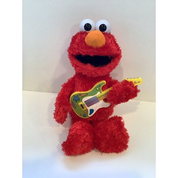 Toys | Sesame Street Rock Rhyme Elmo Wguitar Sings 5 Songs English ...